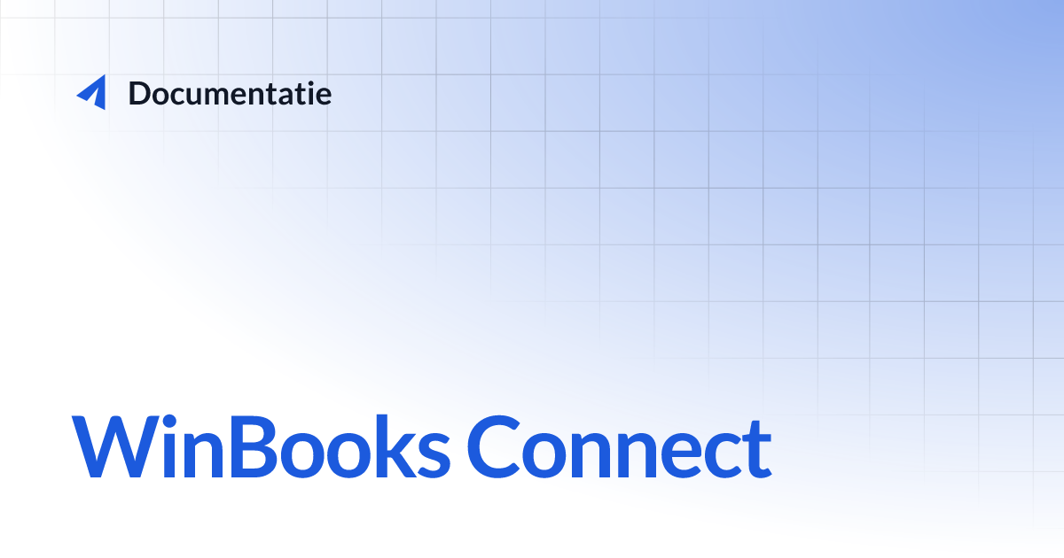 WinBooks Connect | Documentatie